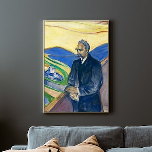 Edvard Munch - Friedrich Nietzsche Portrait (1906) | Canvas Print ...