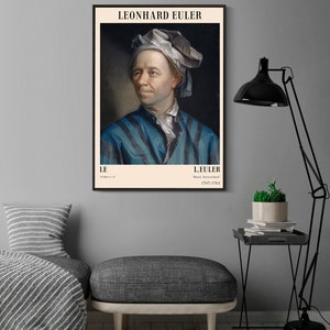 Leonhard Euler Poster - Modern Art Print Photo Gift Quote Museum ...