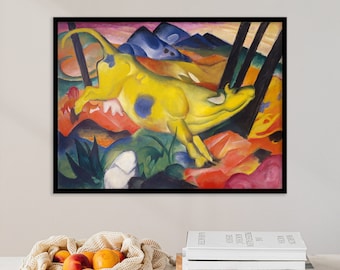 Franz Marc: Yellow Cow. Fine Art Print/poster. 003320 - Etsy