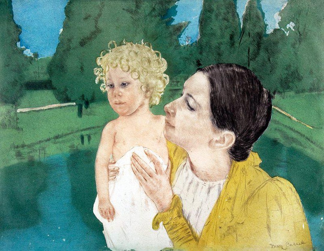 Under the Horse Chestnut Tree | Mary Cassatt Print | Vintage Painting ...