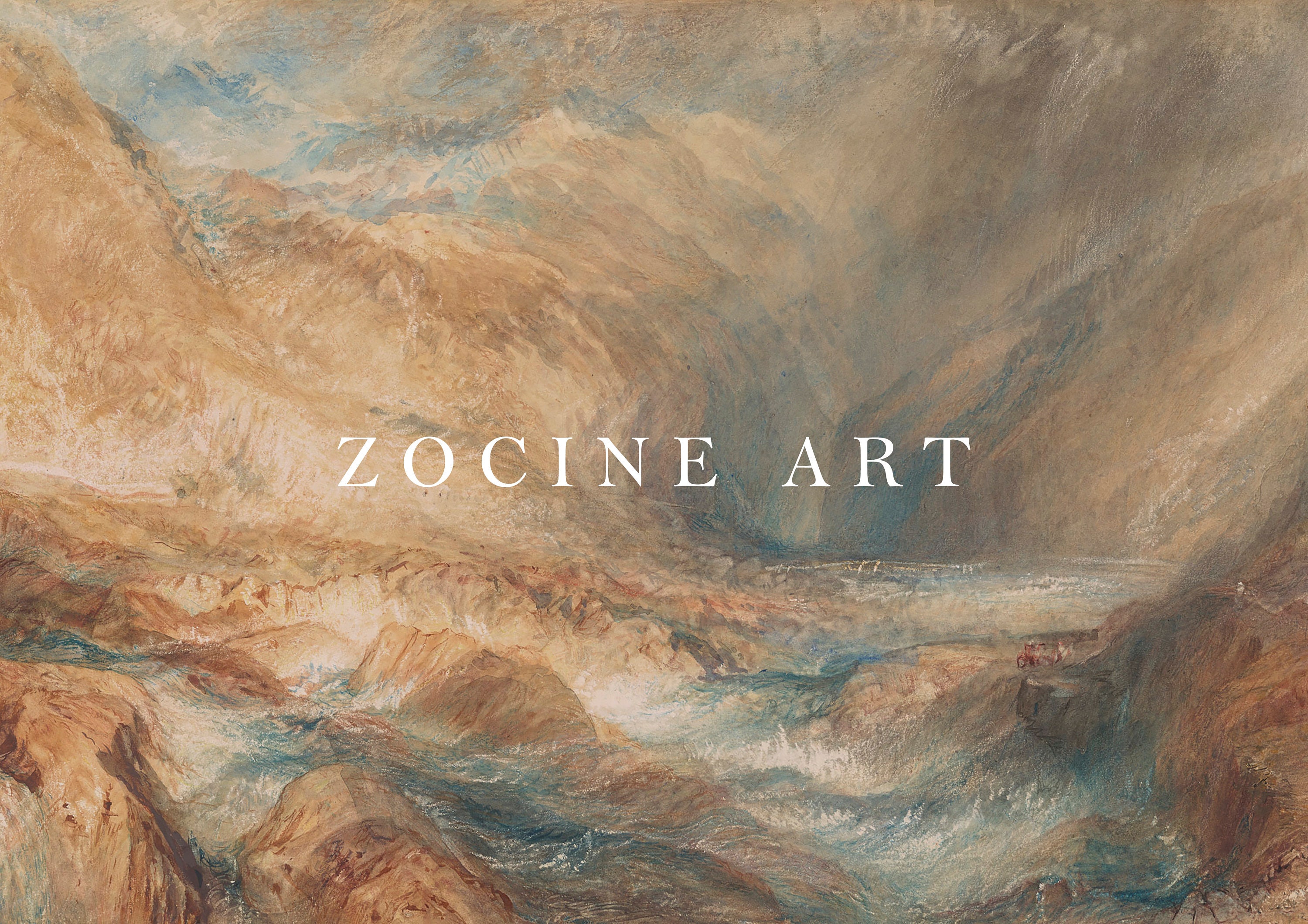 William Turner - the Pass of St. Gotthard Near Faido Watercolour Over ...