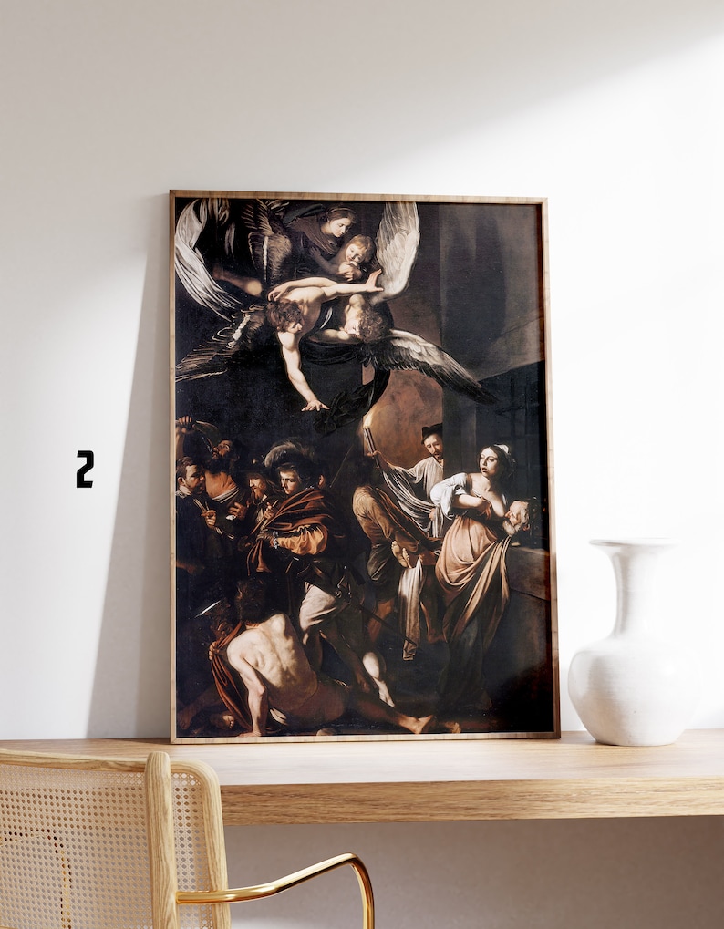 Caravaggio Poster | Caravaggio Print | Minimalist Art Print | Modern ...