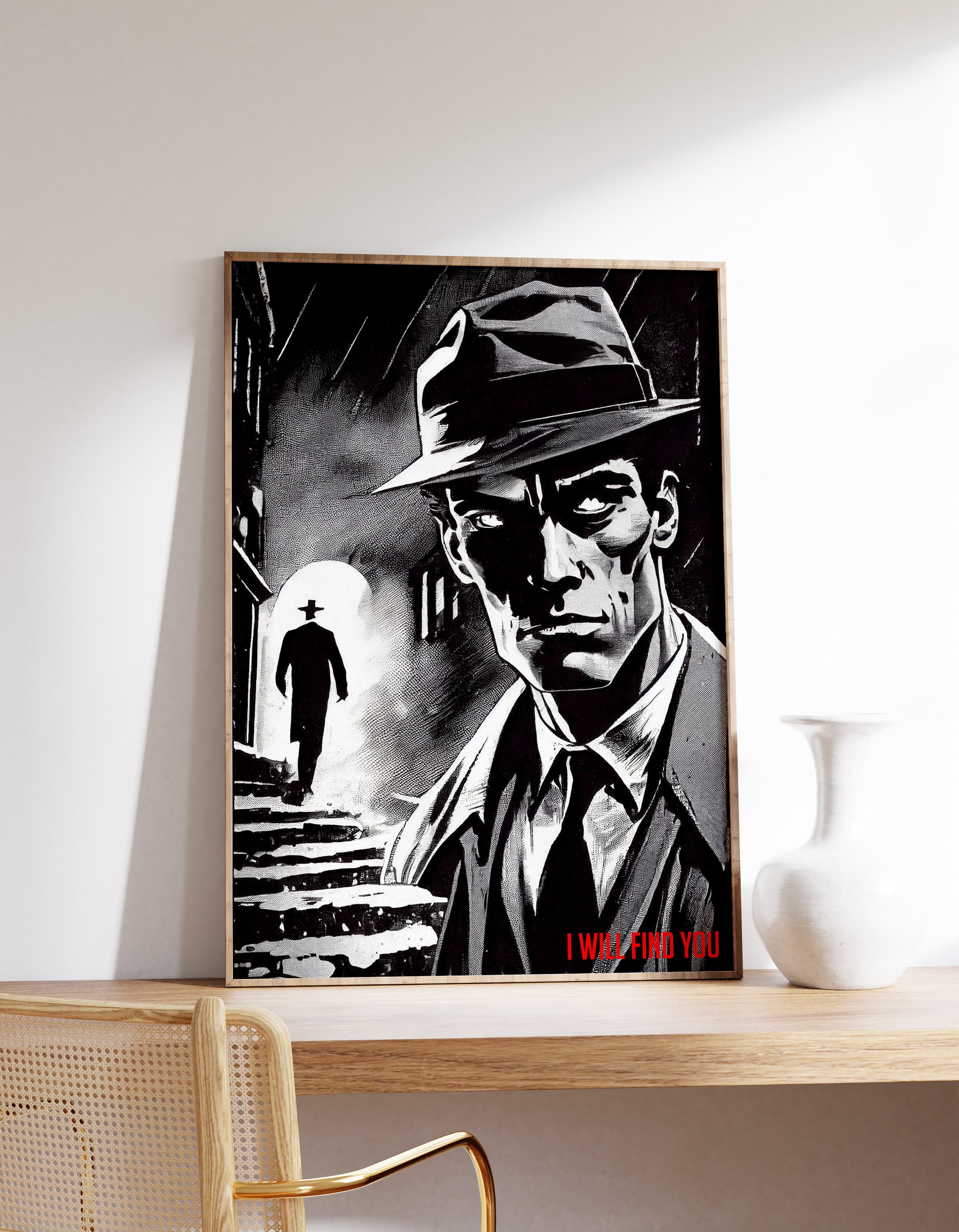 Comic Art Poster | Comic Art Print | Comic Wall Art | Mystery Man Print ...