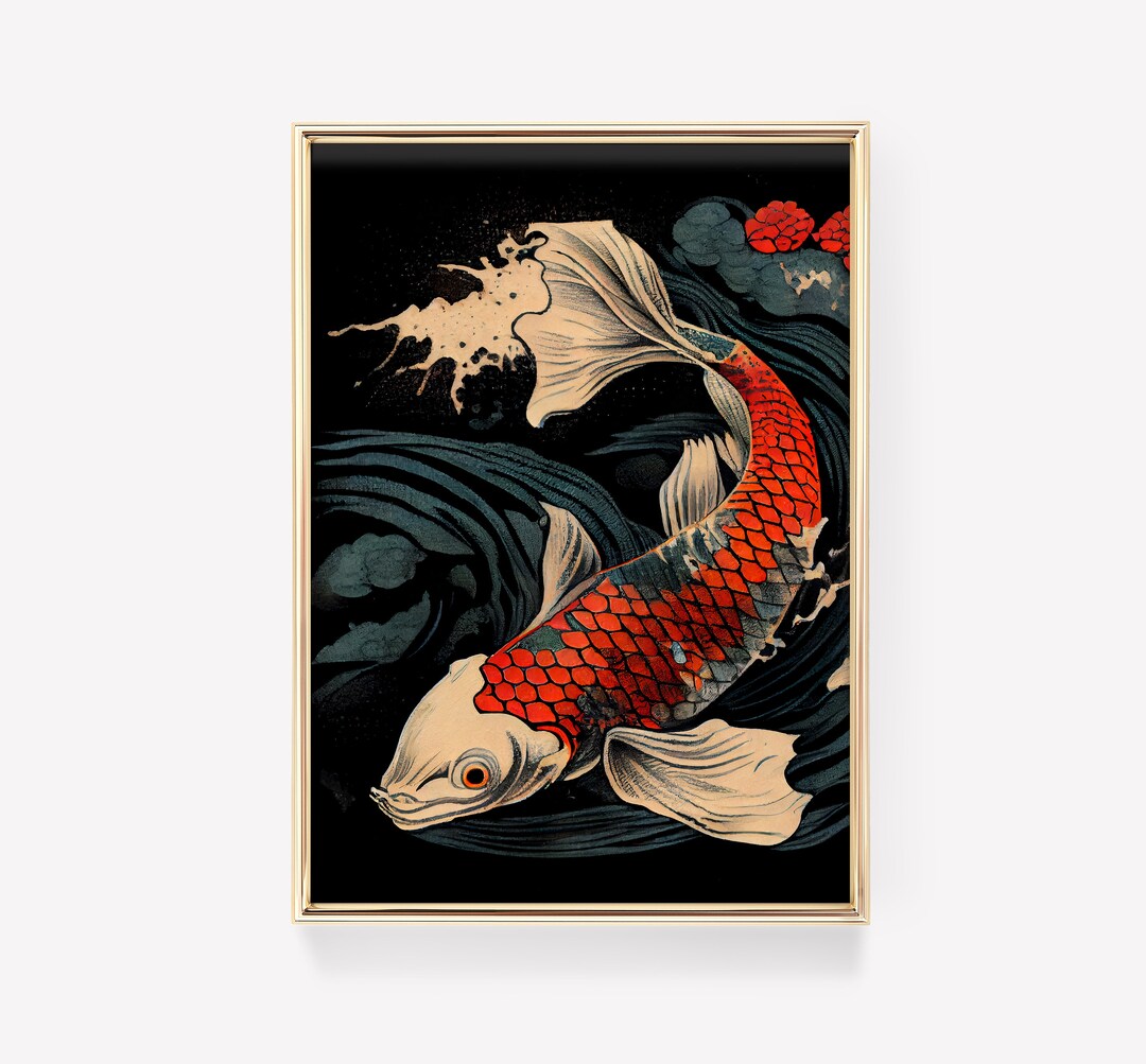 Premium Print | Japanese Print | Koi Fish Print | Koi Fish Poster ...