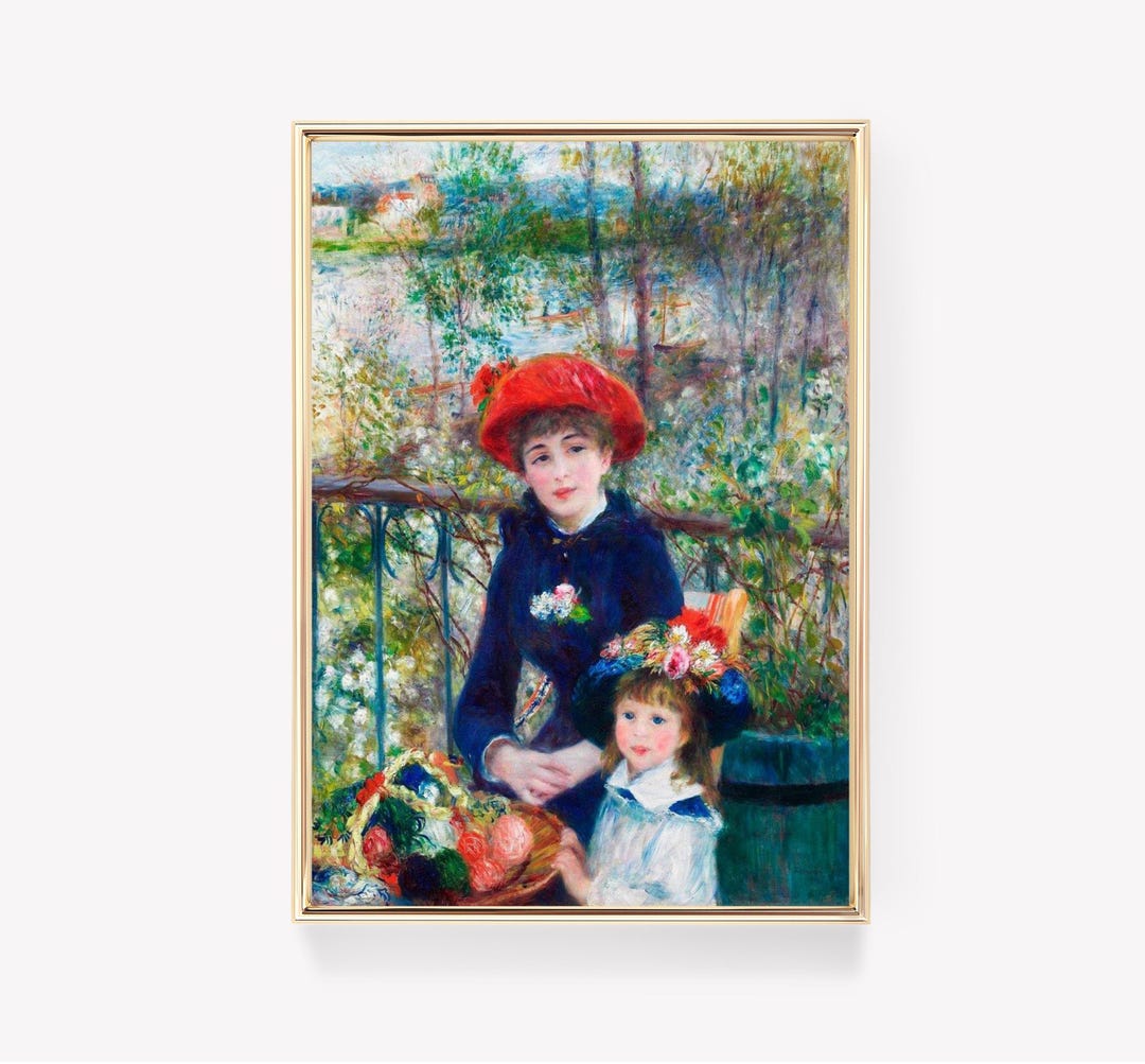 Pierre-auguste Renoir | Two Sisters Poster | Impressionist Art Print ...