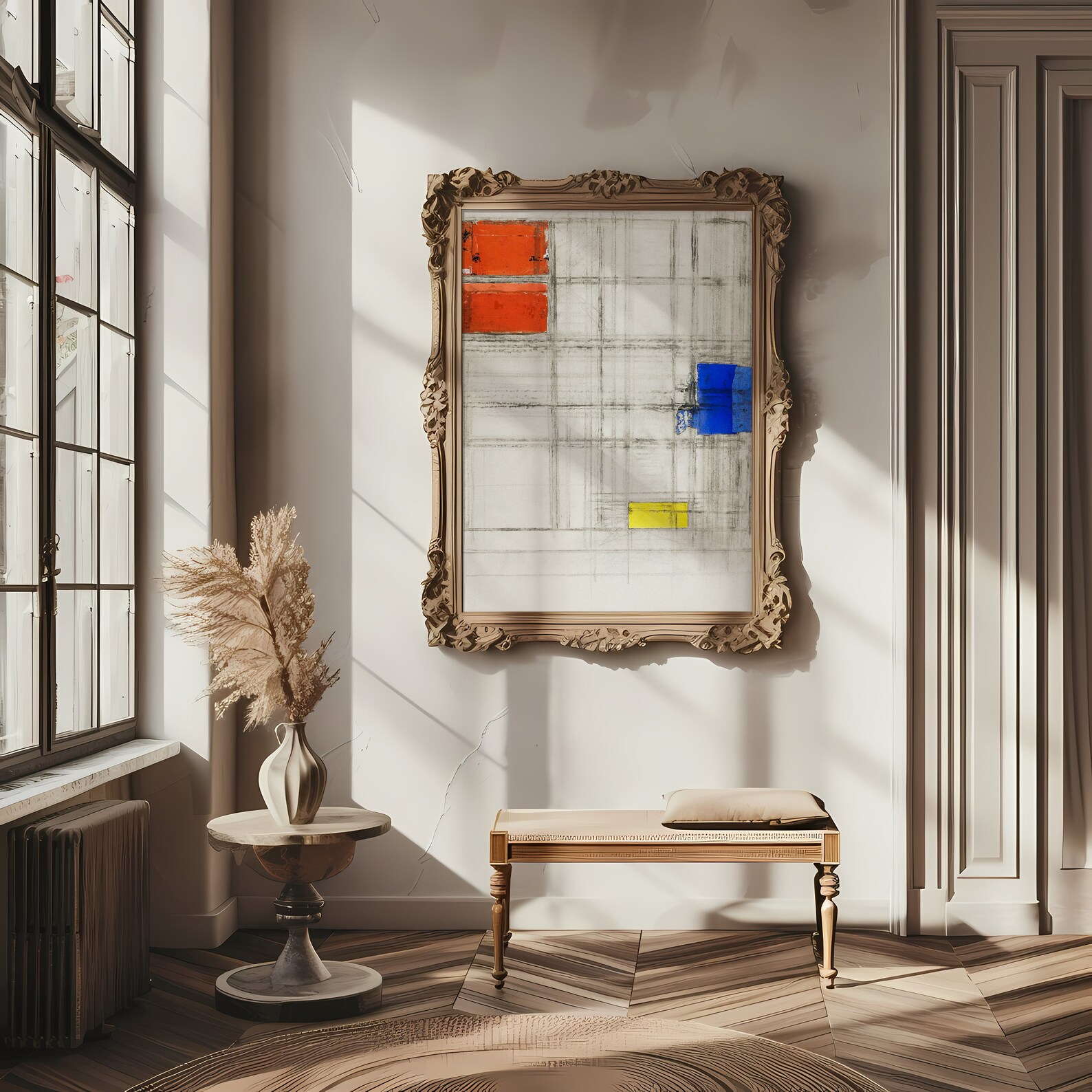 Study for a Composition by Piet Mondrian | Abstract Art Print | Vintage ...