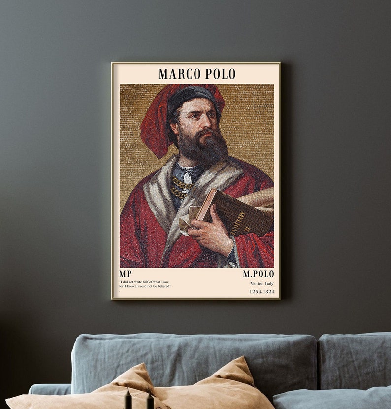 Marco Polo Poster - Art Print Photo Gift Quote Bedroom Wall Home ...