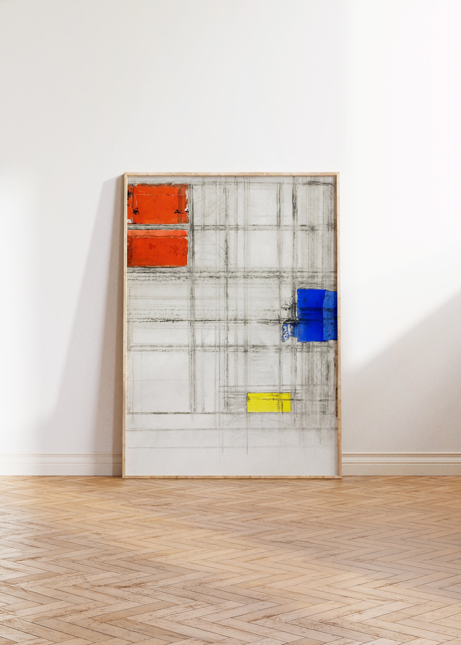 Study for a Composition by Piet Mondrian | Abstract Art Print | Vintage ...