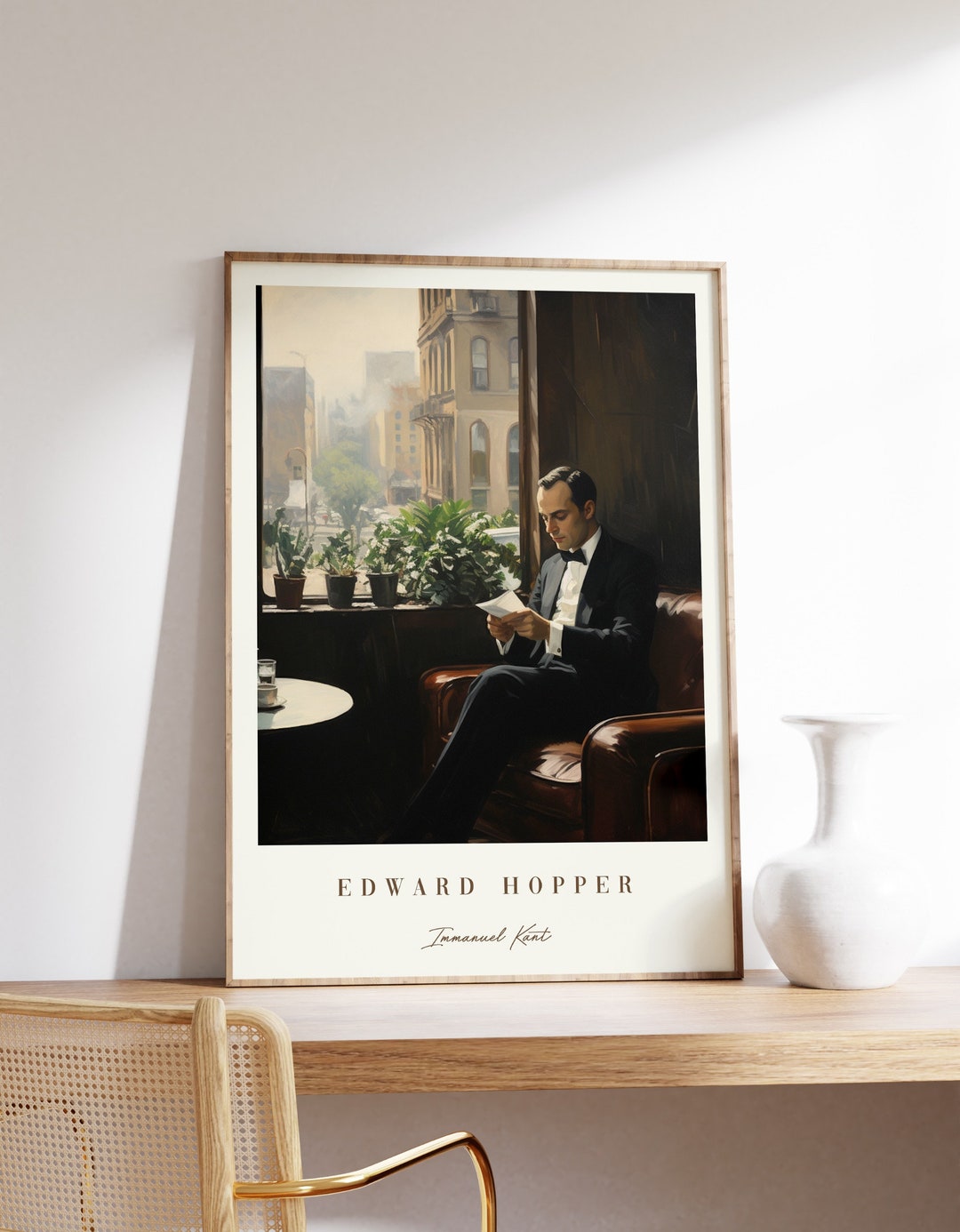 Immanuel Kant Poster | Edward Hopper | Vintage Immanuel Kant | Modern ...
