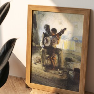Henry Ossawa Tanner : the Banjo Lesson (1893), Wrapped Giclee Wall Art ...