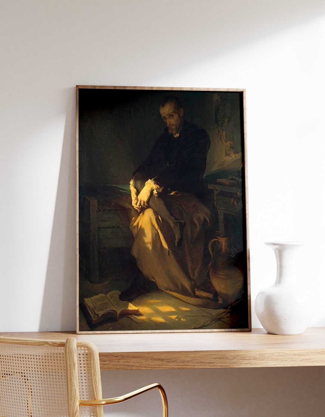 Tasso in the Prison (1853) Painting by Gallait, Louis | Vintage ...