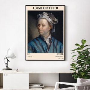 Leonhard Euler Poster - Modern Art Print Photo Gift Quote Museum ...