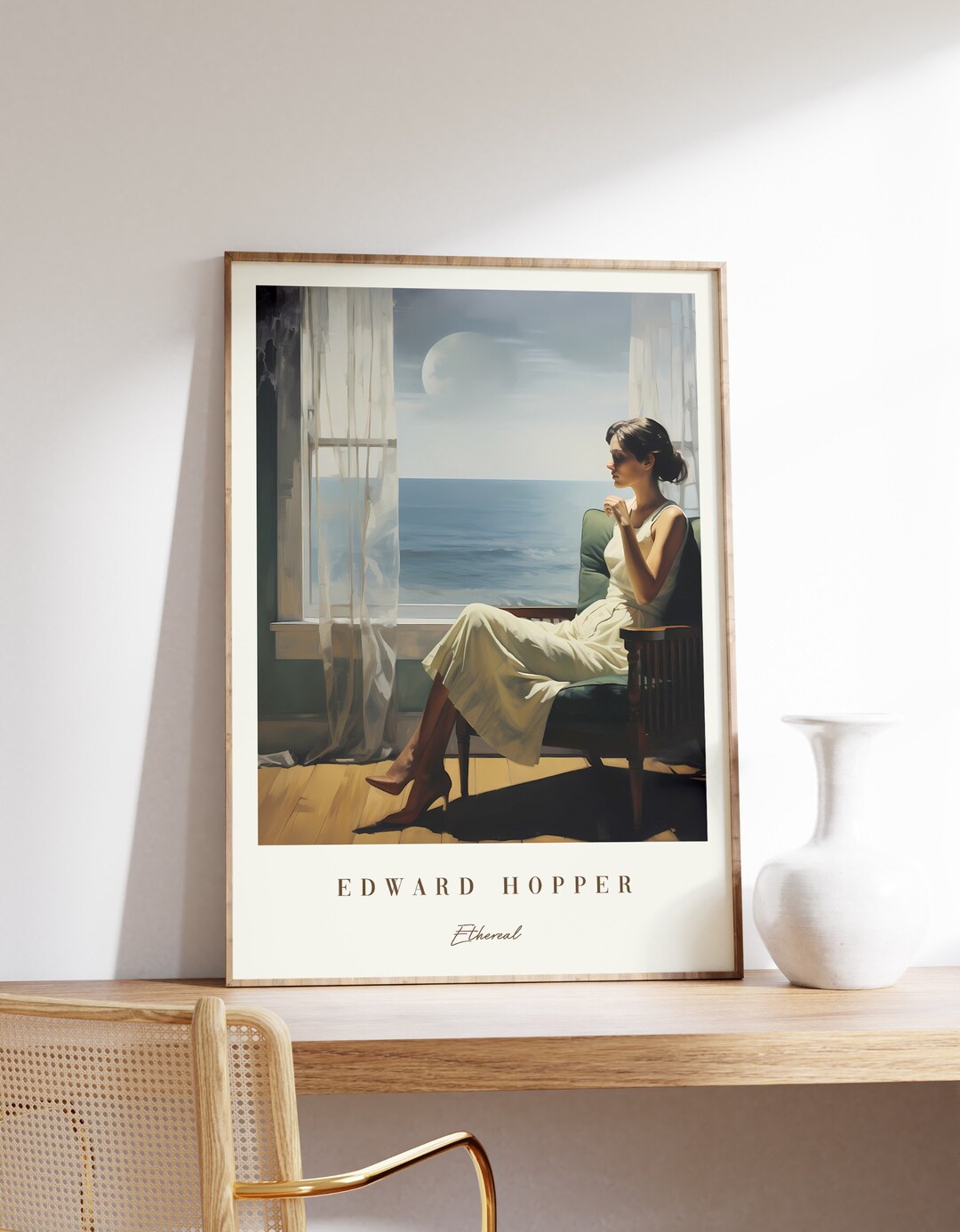 Ethereal Painting | Edward Hopper | Ethereal Poster | Mid Century ...