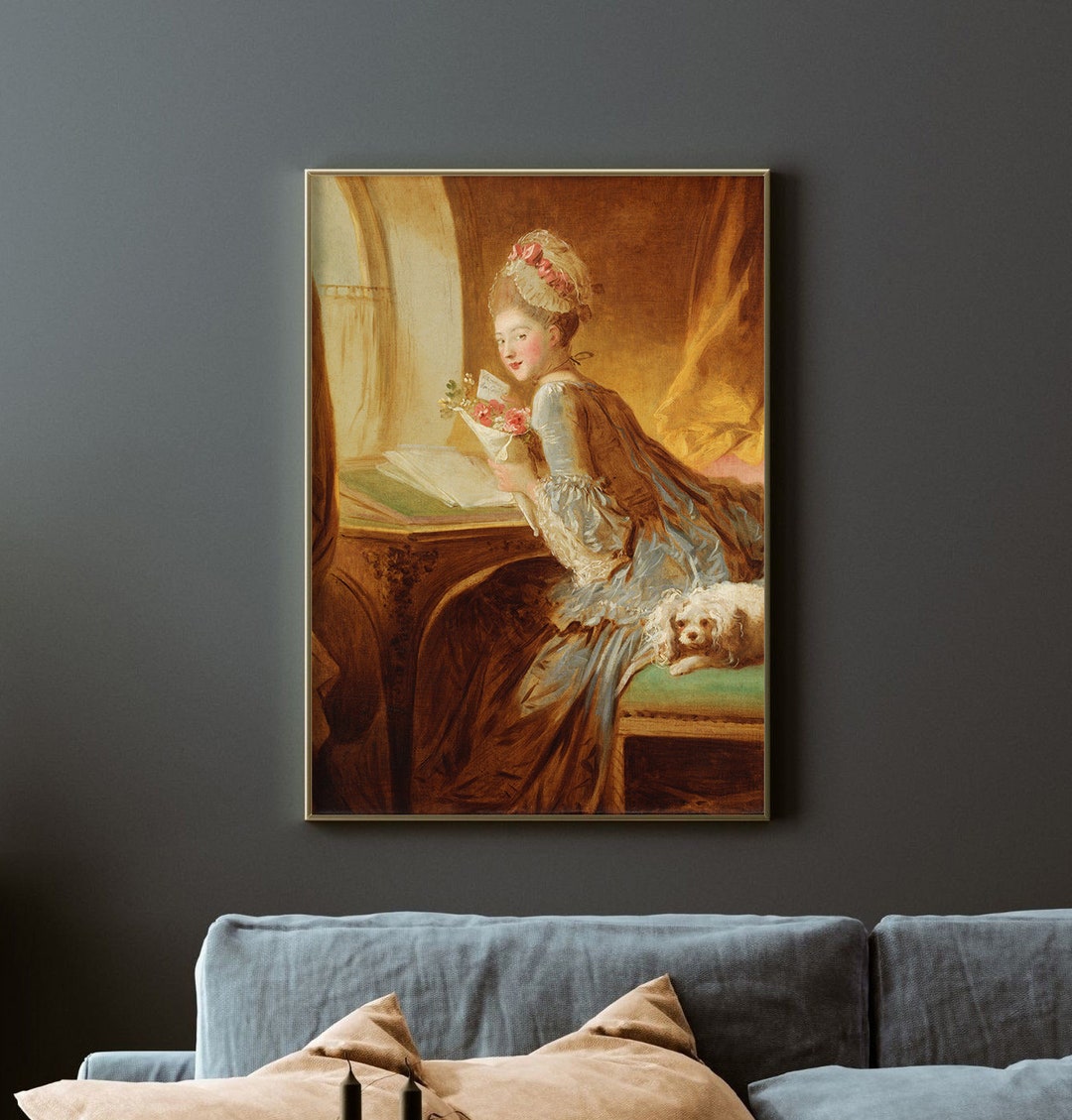 The Love Letter, Jean Honore Fragonard, 1770s - Vintage Painting ...