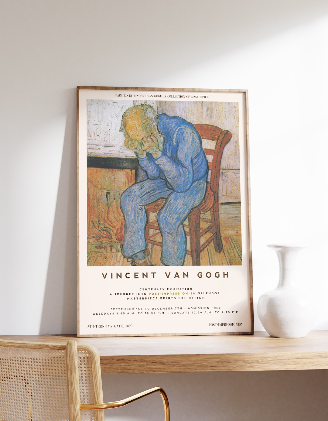 Van Gogh Poster | at Eternity's Gate | Museum Exhibition Poster | Van ...