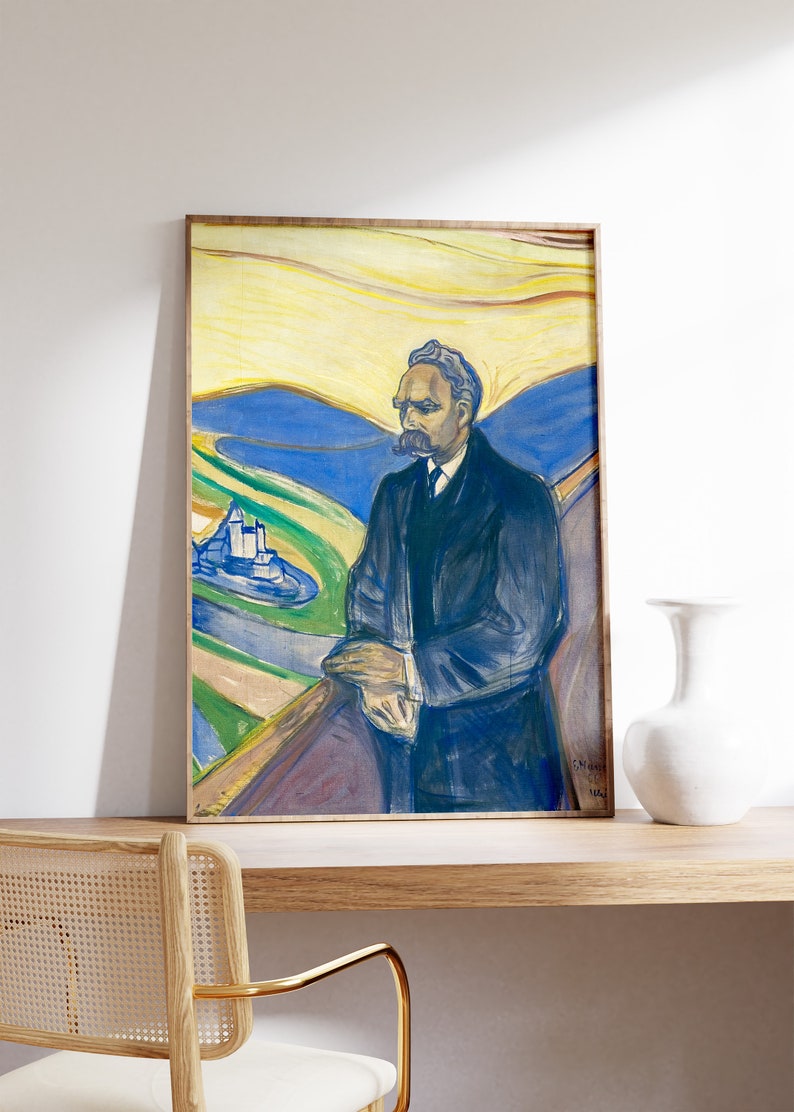 Edvard Munch Friedrich Nietzsche Portrait 1906 Canvas - Etsy