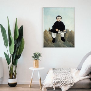 Henri Rousseau - Boy on the Rocks (1895) - Classic Painting Photo ...
