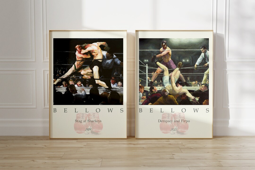 George Wesley Bellows Art Print Set of 2 | Vintage Boxing Print | MMA ...