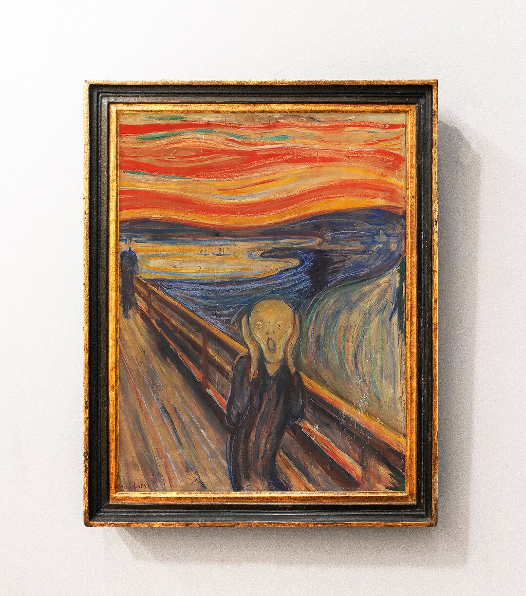 Edvard Munch - the Scream (1893) - Reproduction of a Classic Edward ...