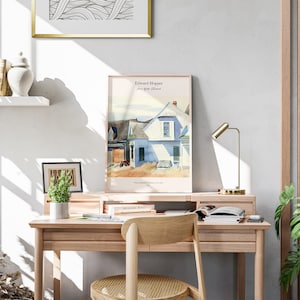 Edward Hopper - House on Pamet River | Farmhouse Decor Poster | Mid ...