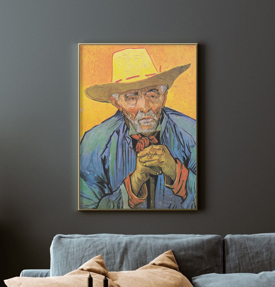 Van Gogh Poster | Portrait of Patience Escalier (1888) | Vintage Man ...