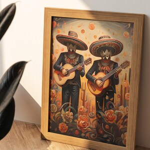 Mexican Mariachi Poster | Mariachi Print | Vintage Mexican Wall Art ...
