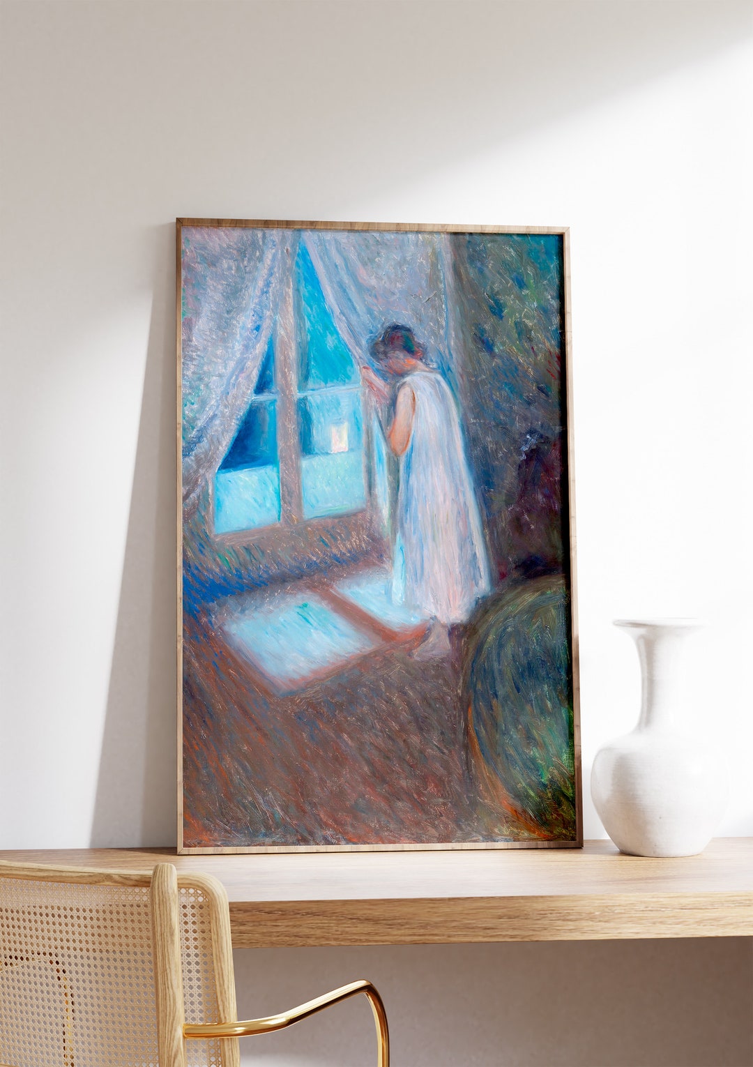 The Girl by the Window (1893) by Edvard Munch | Vintage Painting ...