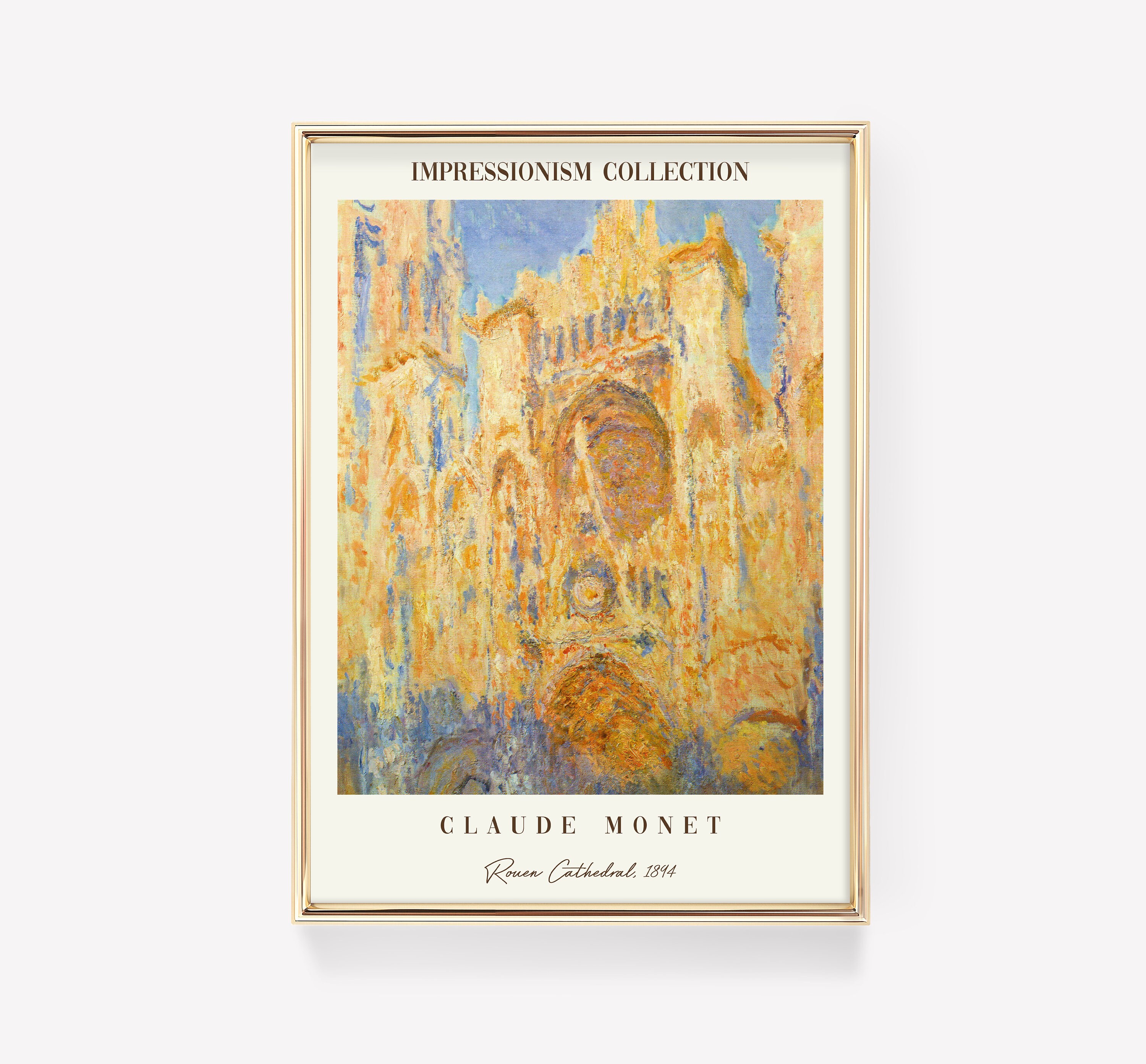 Claude Monet Poster | Rouen Cathedral | Monet Wall Art | Monet Print ...