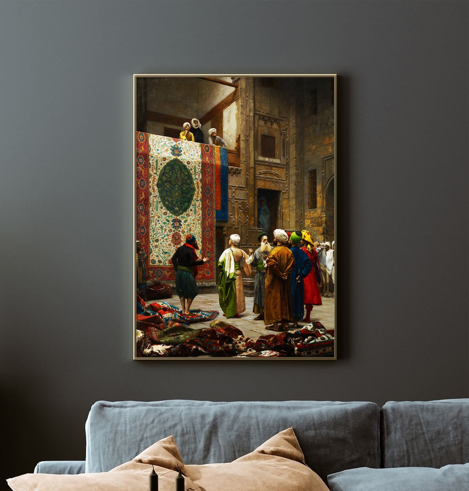 Jean-leon Gerome the Carpet Merchant in Cairo 1887 - Etsy