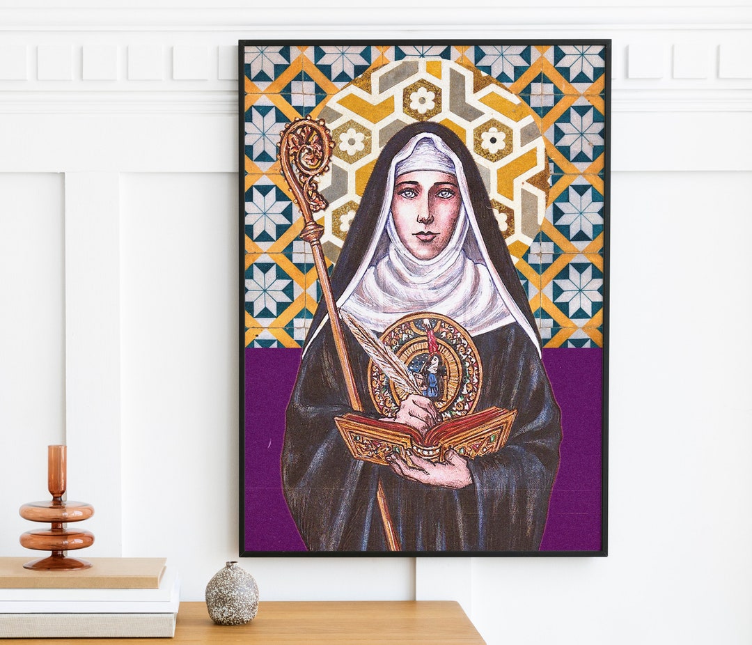 Hildegard Von Bingen Original Art Print Poster Print Photo Gift Wall ...