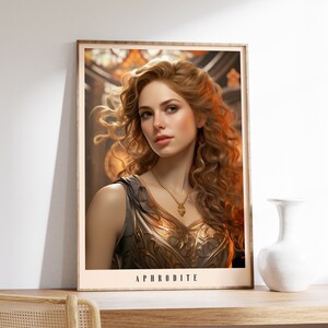 Aphrodite Poster | Mythology Poster | Ancient Greece Art | Mythical ...
