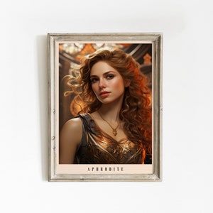 Aphrodite Poster | Mythology Poster | Ancient Greece Art | Mythical ...
