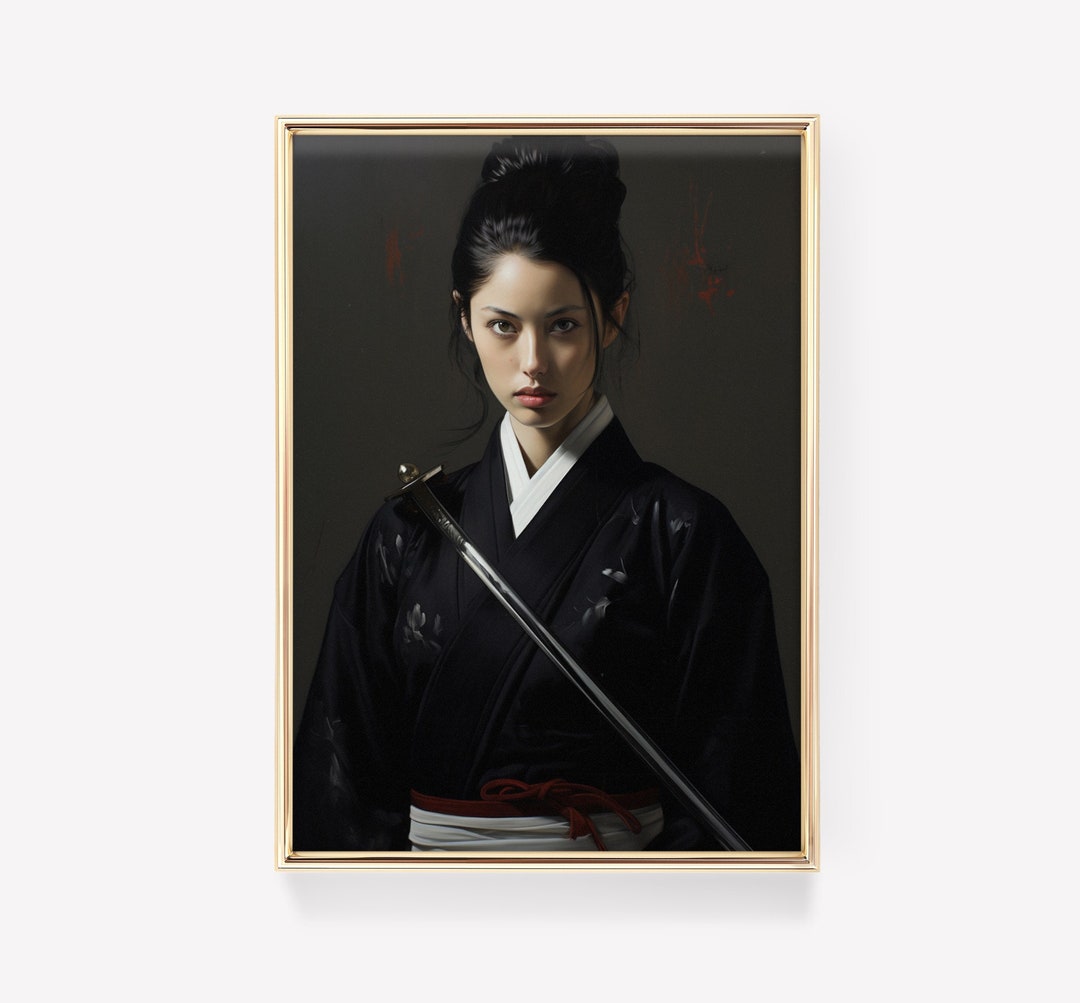 Geisha Samurai Art Print | Geisha Samurai Wall Art | Victorian Dark ...