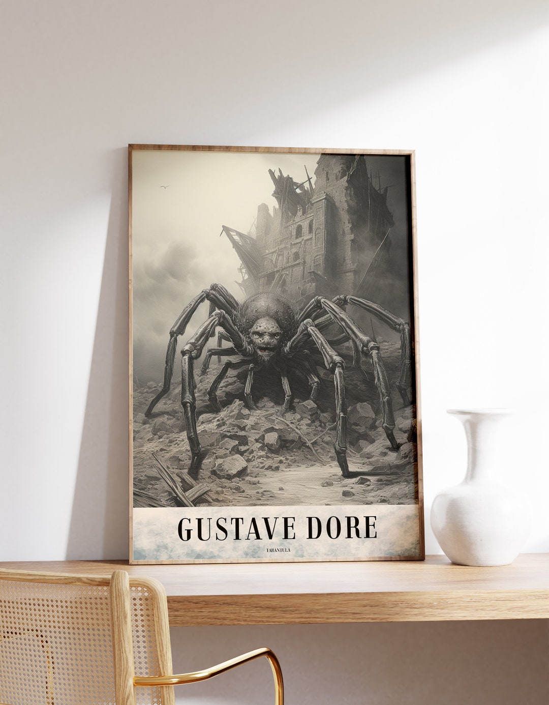 Tarantula Art | Gustave Dore | Gothic Wall Art | Aesthetic Wall Art ...