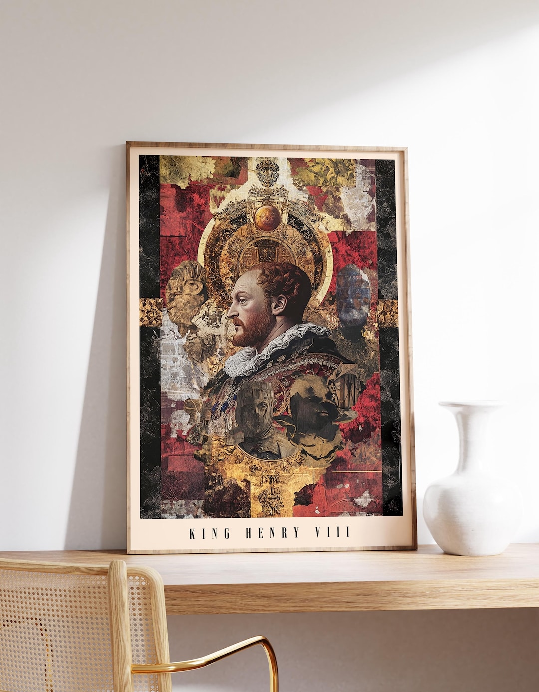 King Henry VIII Print | Vintage Painting | Historical Decor | Modern ...
