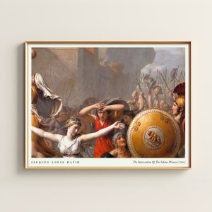 Jacques Louis David Art Print | the Intervention of the Sabine Women ...