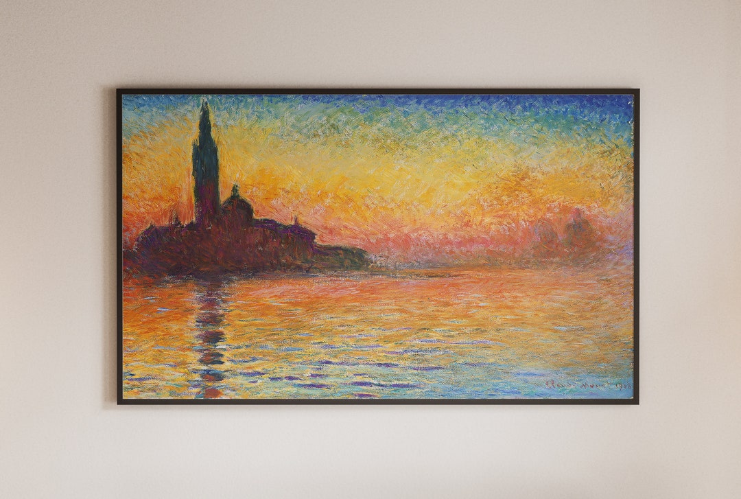 Claude Monet - San Giorgio Maggiore at Dusk (1912) - Classic Painting ...