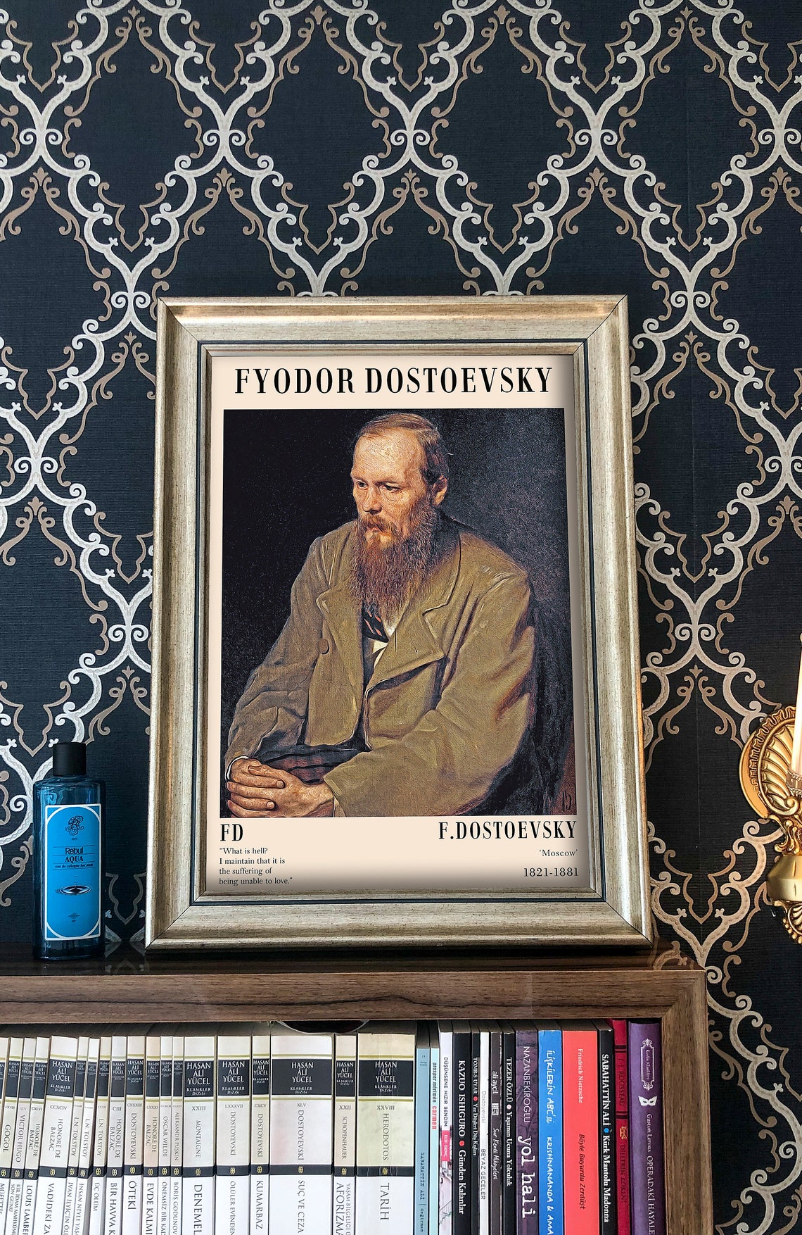 Fyodor Dostoevsky Poster Vintage Wall Art Gift Idea Wall | Etsy