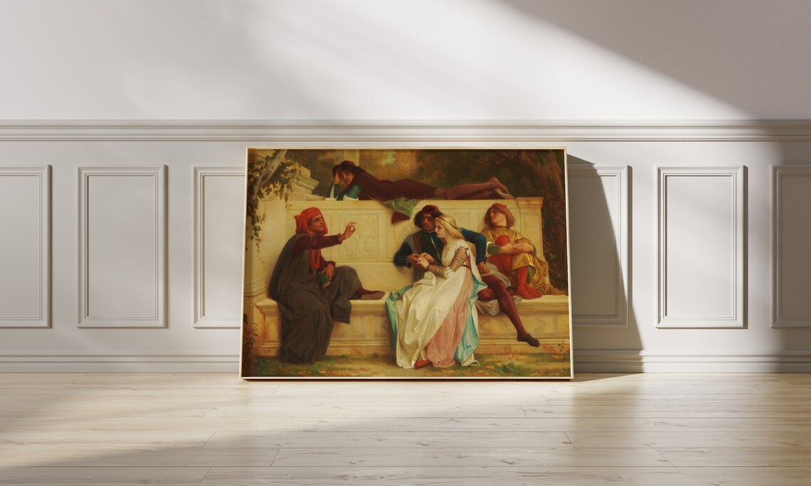 Alexandre Cabanel - Florentine Poet (1861) | Vintage Poster | Apartment ...