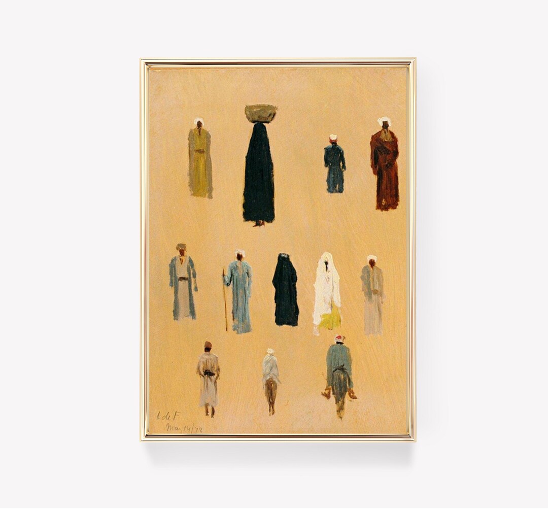 Jean-léon Gérôme | Egyptian Figures | Art Print | Vintage Painting ...