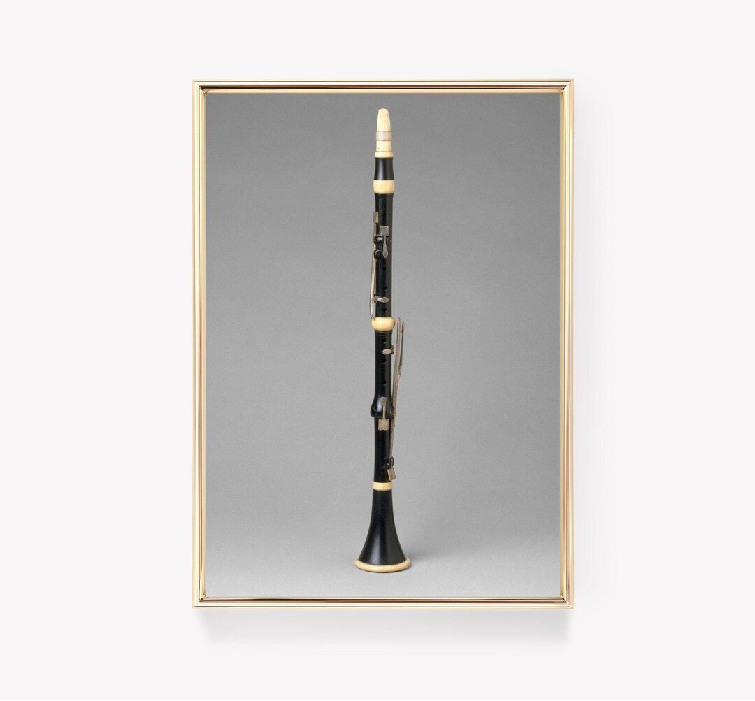 Clarinet B-flat Poster | Vintage Instrument Print | Ullmann Clarinet ...