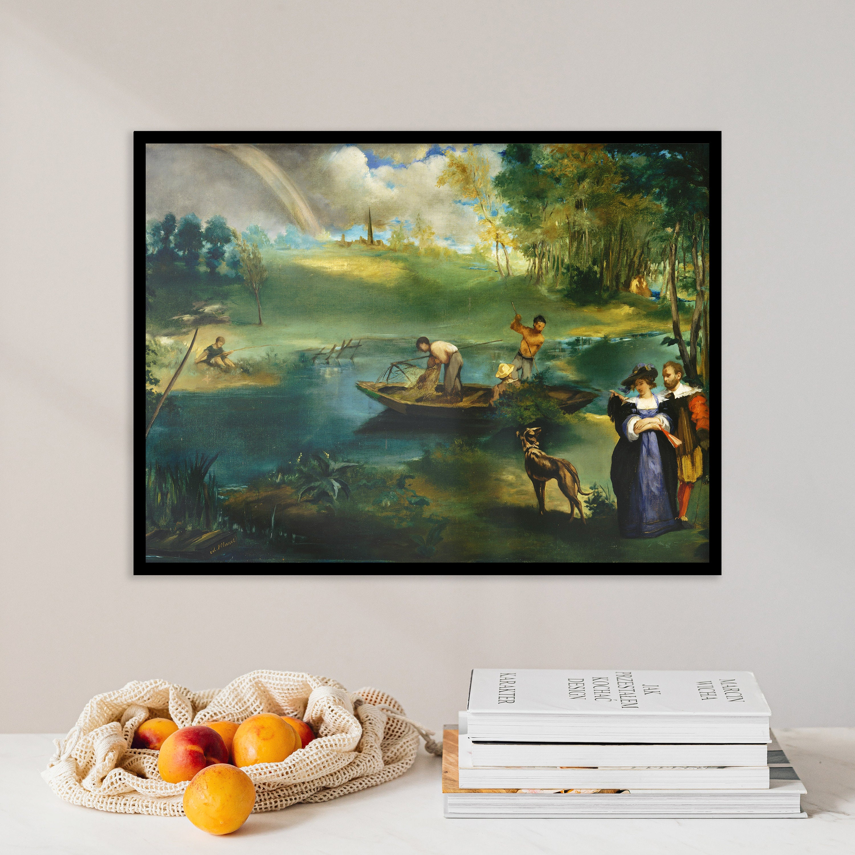 Edouard Manet Fishing 1862 Vintage Landscape Wall Art - Etsy