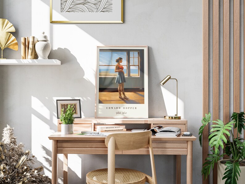 Edward Hopper Exhibition Poster | Contemporary Picture | Feminine ...