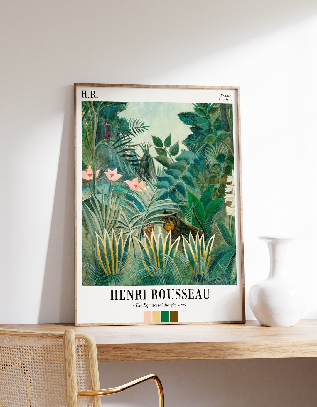 Henri Rousseau Poster | the Equatorial Jungle | Henri Rousseau ...