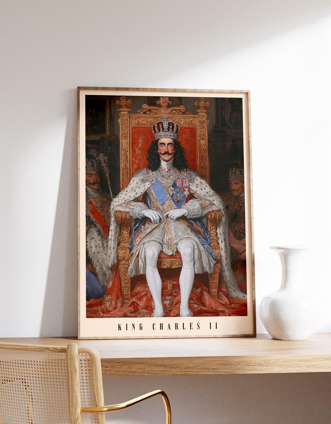 King Charles II Poster | Vintage Painting | Historical Decor | Modern ...