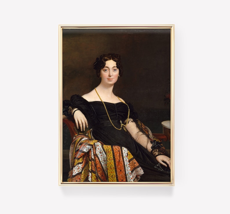 Jean Auguste Dominique Ingres Madame Jacques-louis Leblanc - Etsy