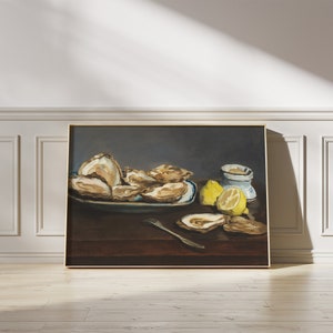 Edouard Manet - Oysters (1862) | Vintage Painting | Breakfast Plate ...