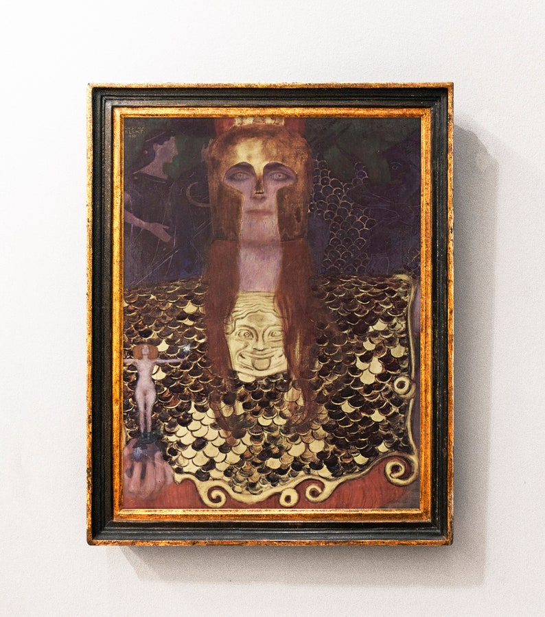 Gustav Klimt Pallas Athena 1898 Classic Painting Photo | Etsy