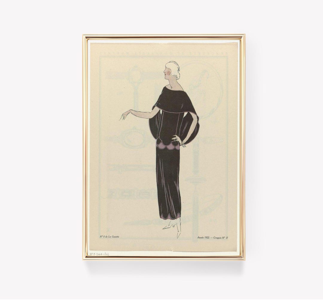 1922 Fashion Illustration | Vintage Print | Fashion Art | Retro Style ...