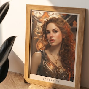 Aphrodite Poster | Mythology Poster | Ancient Greece Art | Mythical ...